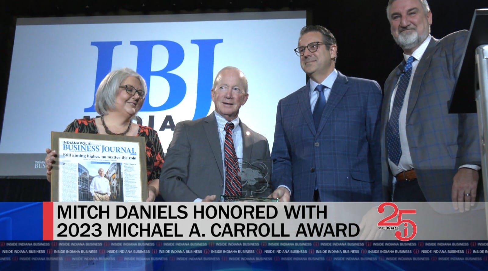 Daniels receives Michael A. Carroll Award – Inside INdiana Business