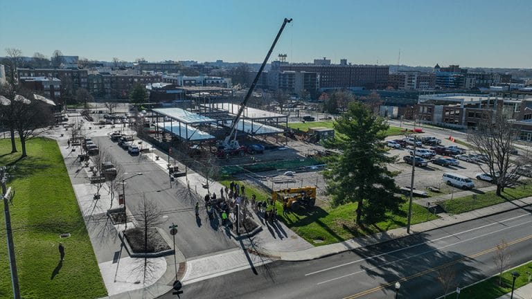Bloomington’s Forge development progresses with final beam ceremony ...