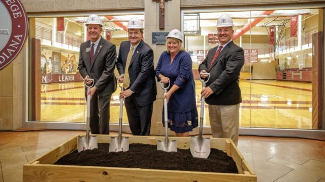 Holy Cross College breaks ground on athletic complex expansion ...