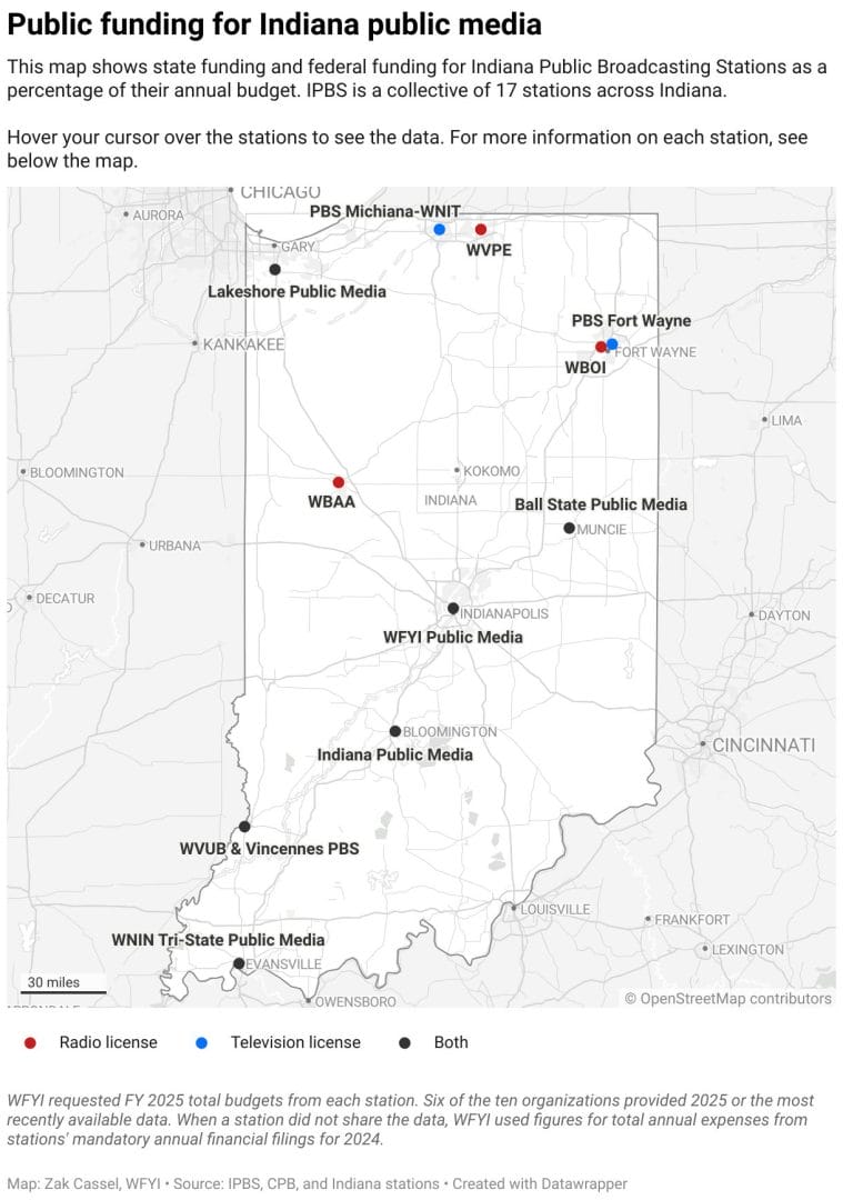 Local NPR, PBS stations reel as Indiana funding to end, federal aid ...