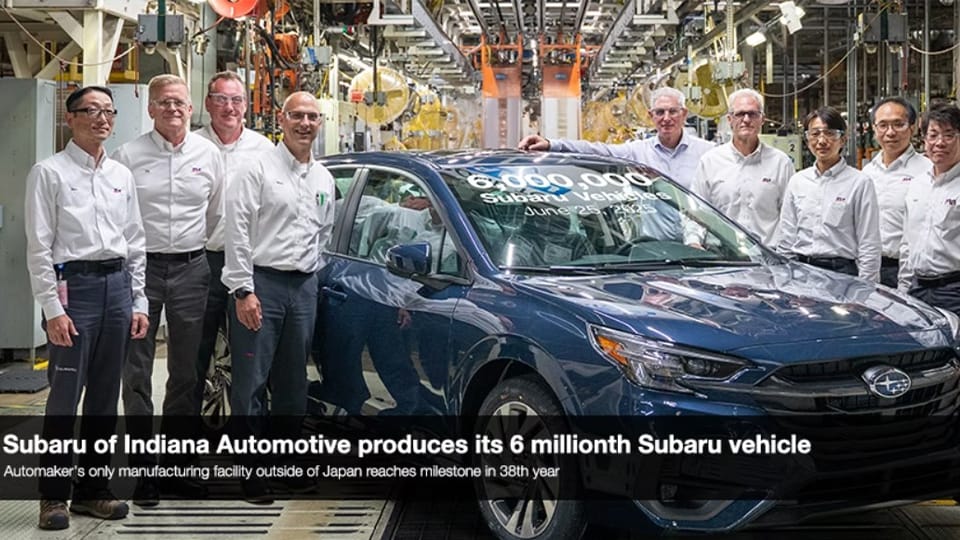 Subaru celebrates six million vehicles made in Indiana – Inside INdiana ...