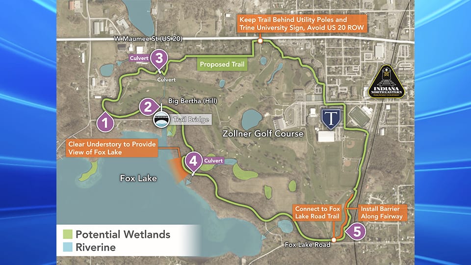 Trine, Angola team up on $4 million trail project – Inside INdiana Business