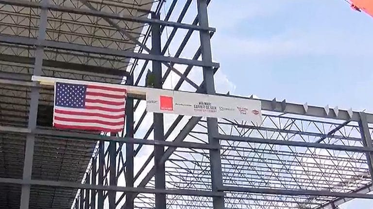 Walmart distribution center expansion in Garrett hits halfway point ...