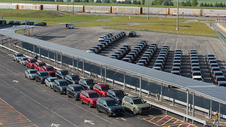 Solar walkway adds to sustainability efforts at Honda plant in ...